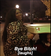 Lizzo saying bye biotch Meme Sound Effect - Voicy