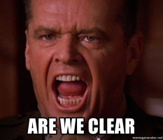 Jack Nicholson We clear? Meme Sound Effect - Voicy