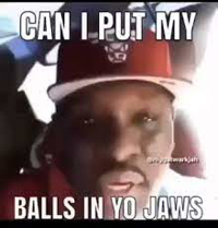 can i put my balls in yo jaws? Meme Sound Effect - Voicy