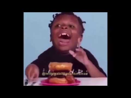 Kid laughing at burger Meme Sound Effect - Voicy