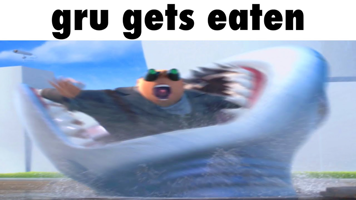 Gru gets eaten by shark Meme Sound Effect - Voicy